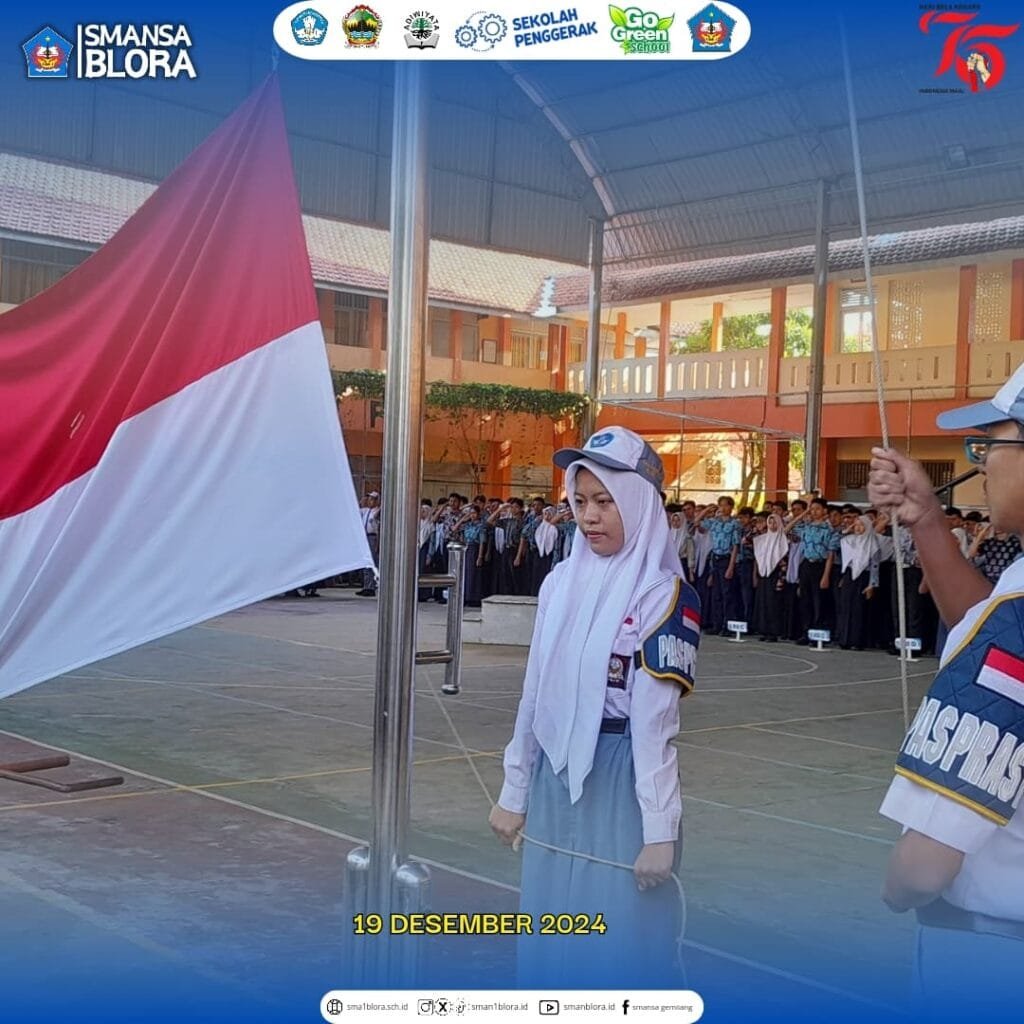 Upacara Bendera dalam rangka Hari Bela Negara ke 76 – SMA Negeri 1 BLORA